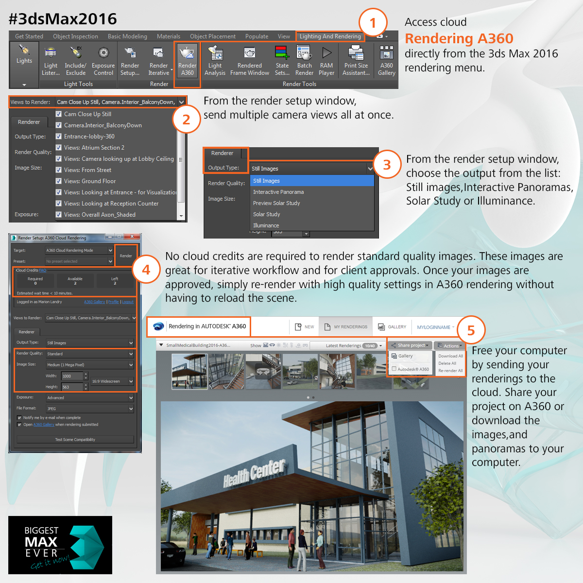 Tweetorials 2 A360 Rendering Maxstation Area By Autodesk
