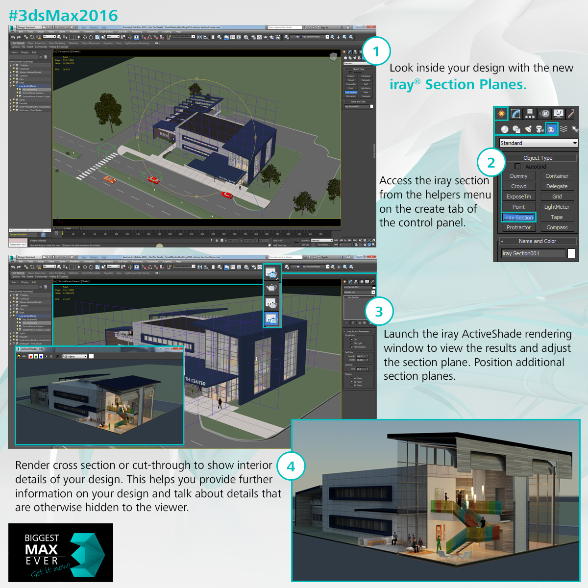 Tweetorials 4 Iray Section Maxstation Area By Autodesk